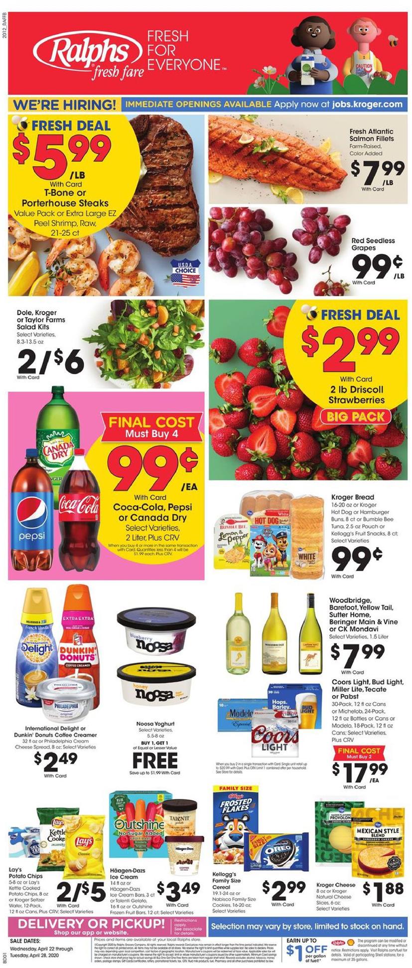 Ralphs Weekly Ad Apr 22 - 28, 2020 | WeeklyAds2