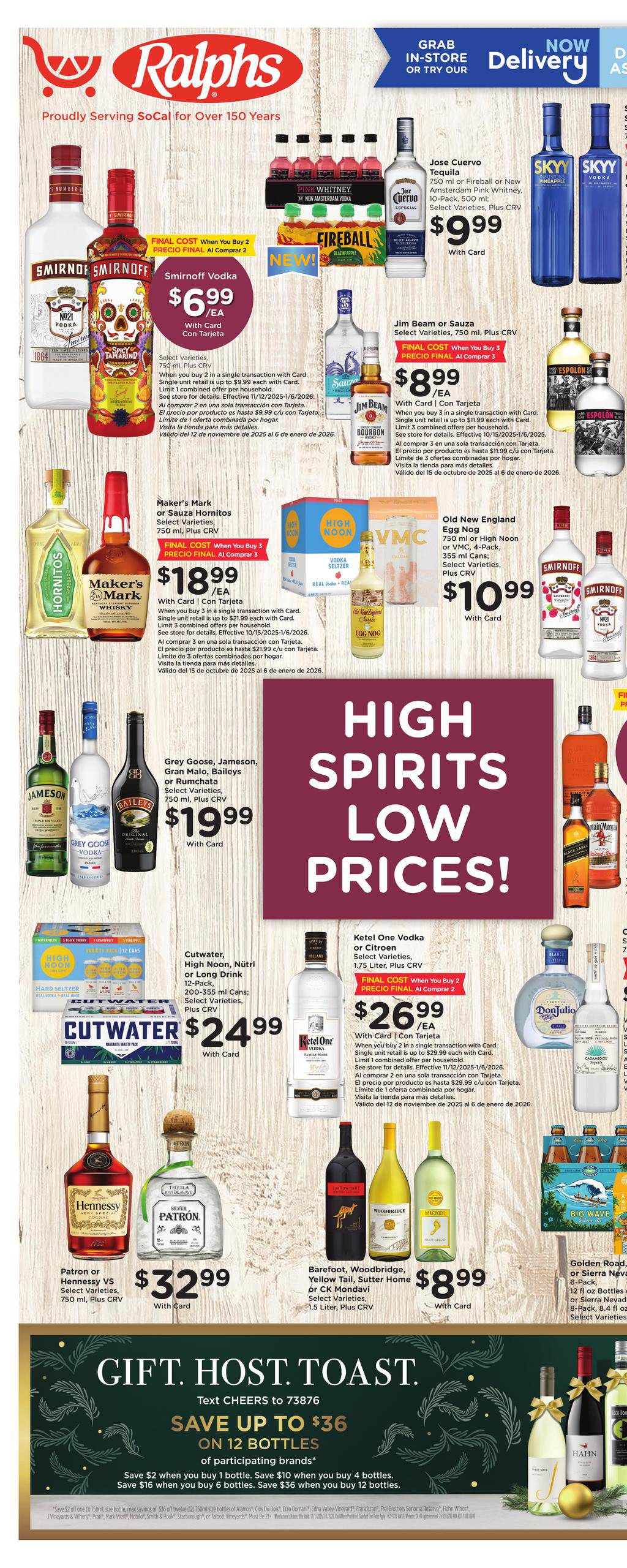 Ralphs Weekly Ad High Spirits Low Prices November 28 - December 2, 2025 ...