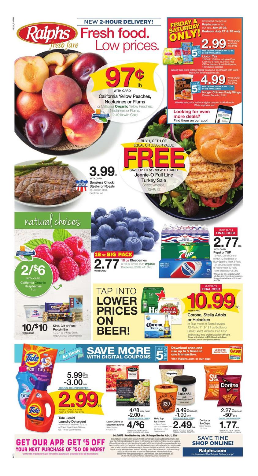Ralphs Weekly Ad Jul 25 - Jul 31, 2018 | WeeklyAds2