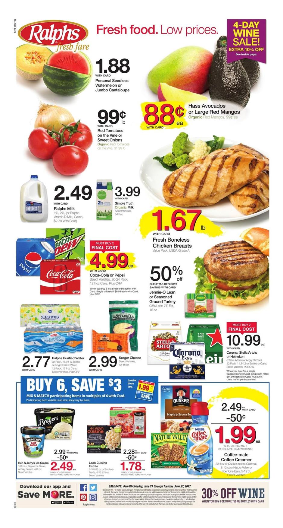 Ralphs Weekly Ad Jun 21 - 27 2017 | WeeklyAds2