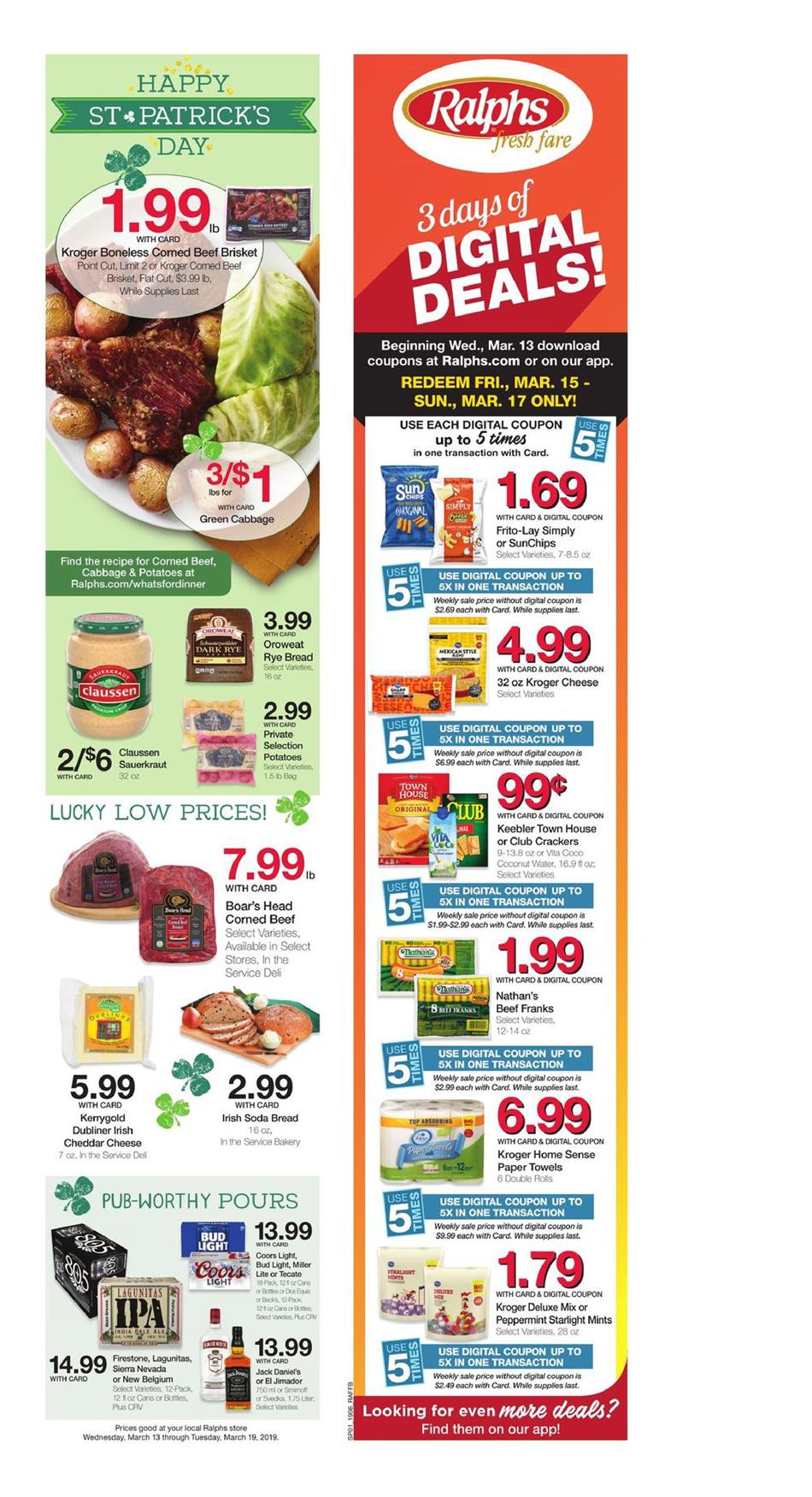 Ralphs Weekly Ad Mar 13 - 19, 2019 - WeeklyAds2