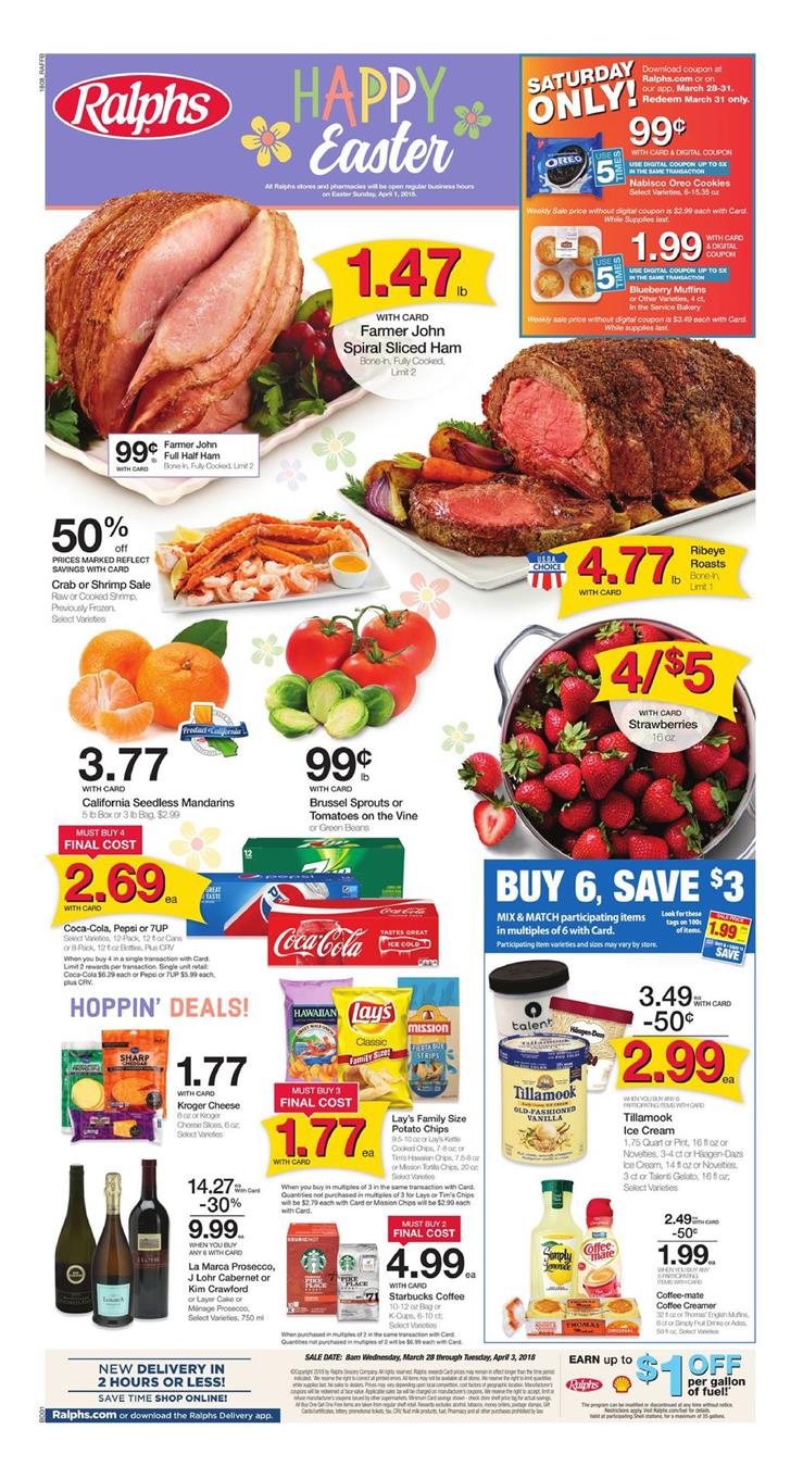 Ralphs Weekly Ad Mar 28 - Apr 3, 2018 | WeeklyAds2