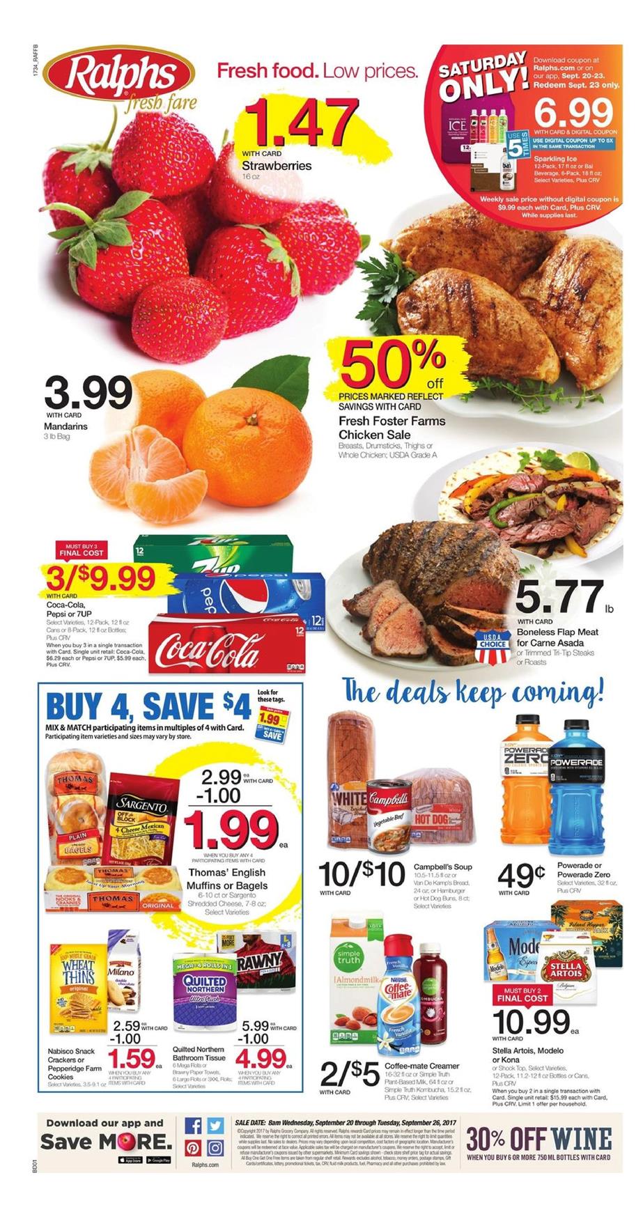 Ralphs Weekly Ad Sep 20 - 26 2017 | WeeklyAds2