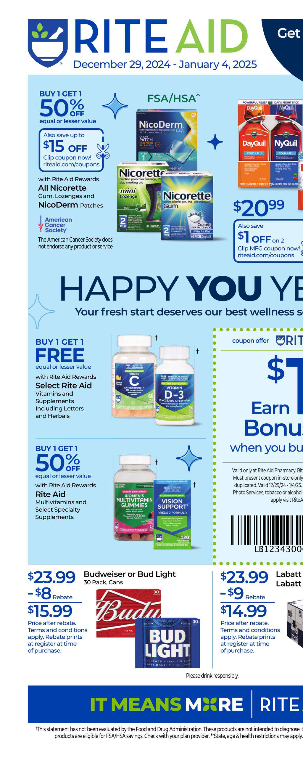 Rite Aid Weekly Ad December 29, 2024 - January 4, 2025 | WeeklyAds2