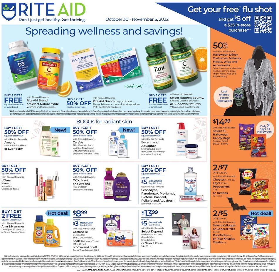Rite Aid Weekly Ad Oct 30 - Nov 5, 2022 | WeeklyAds2