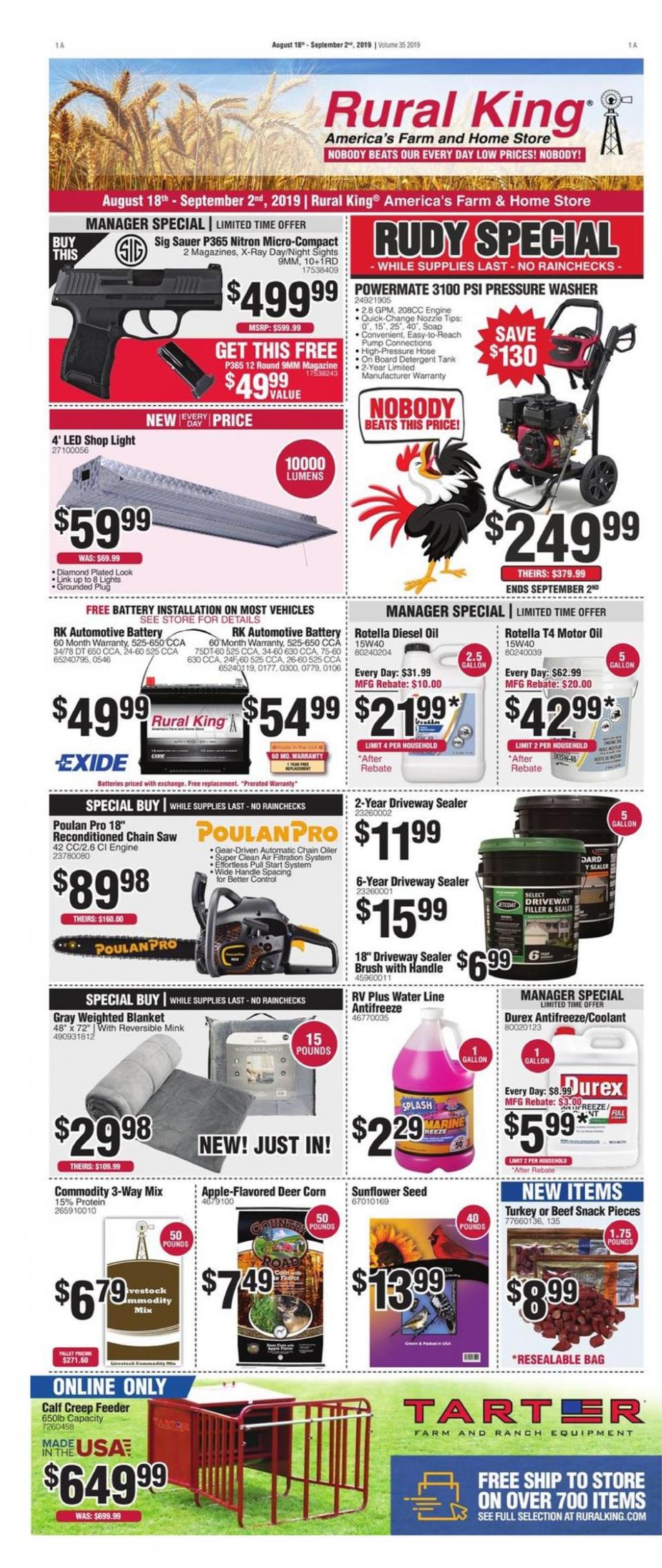 Rural King Ad Aug 18 - Sep 2, 2019 | WeeklyAds2