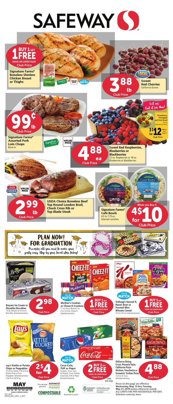 Safeway Ad May 15 - 21, 2019 | WeeklyAds2