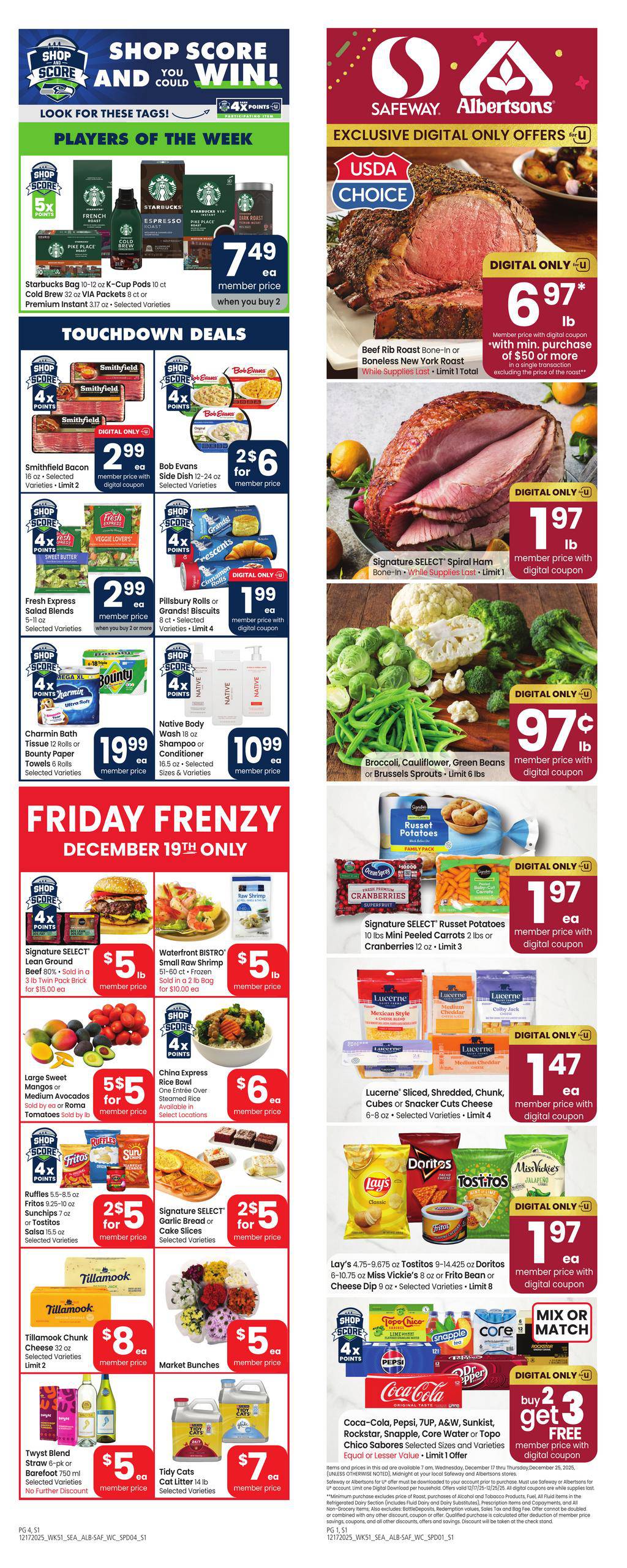 Safeway Weekly Ad December 17 - 25, 2025 | WeeklyAds2