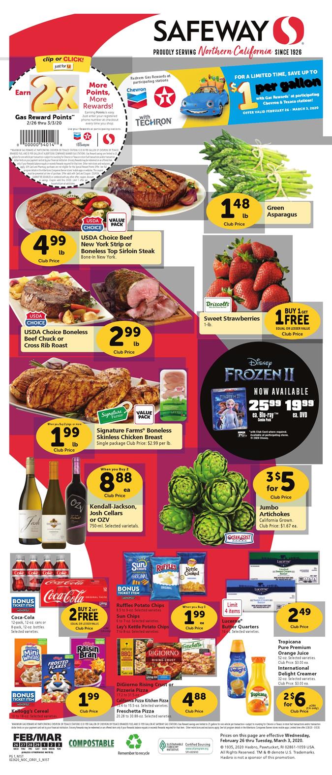 Safeway Weekly Ad Feb 26 - Mar 3, 2020 | WeeklyAds2