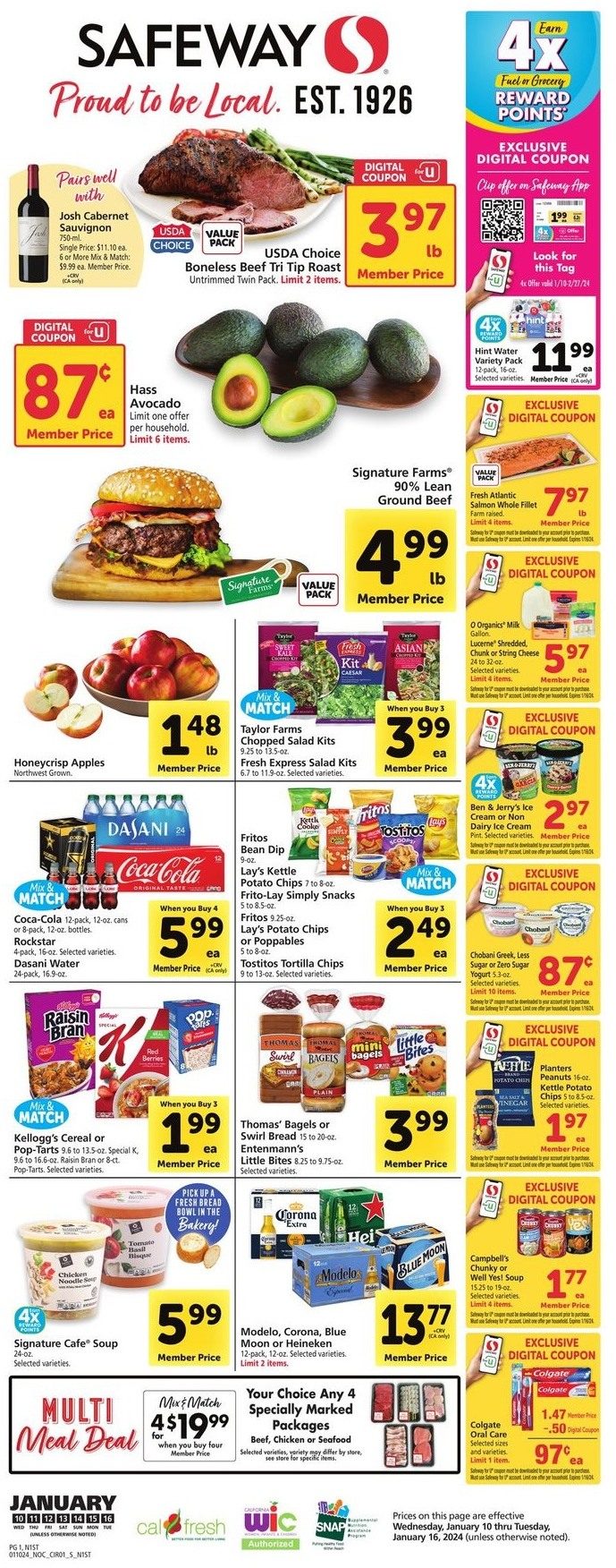 Safeway Weekly Ad Jan 10 - 16, 2024 | WeeklyAds2