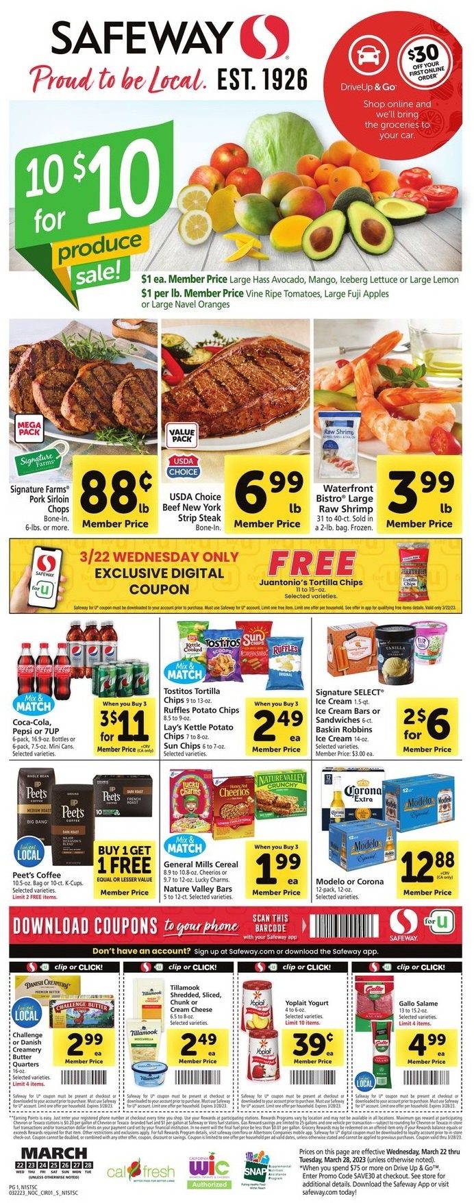 Safeway Weekly Ad Sale Mar 22 - 28, 2023 | WeeklyAds2
