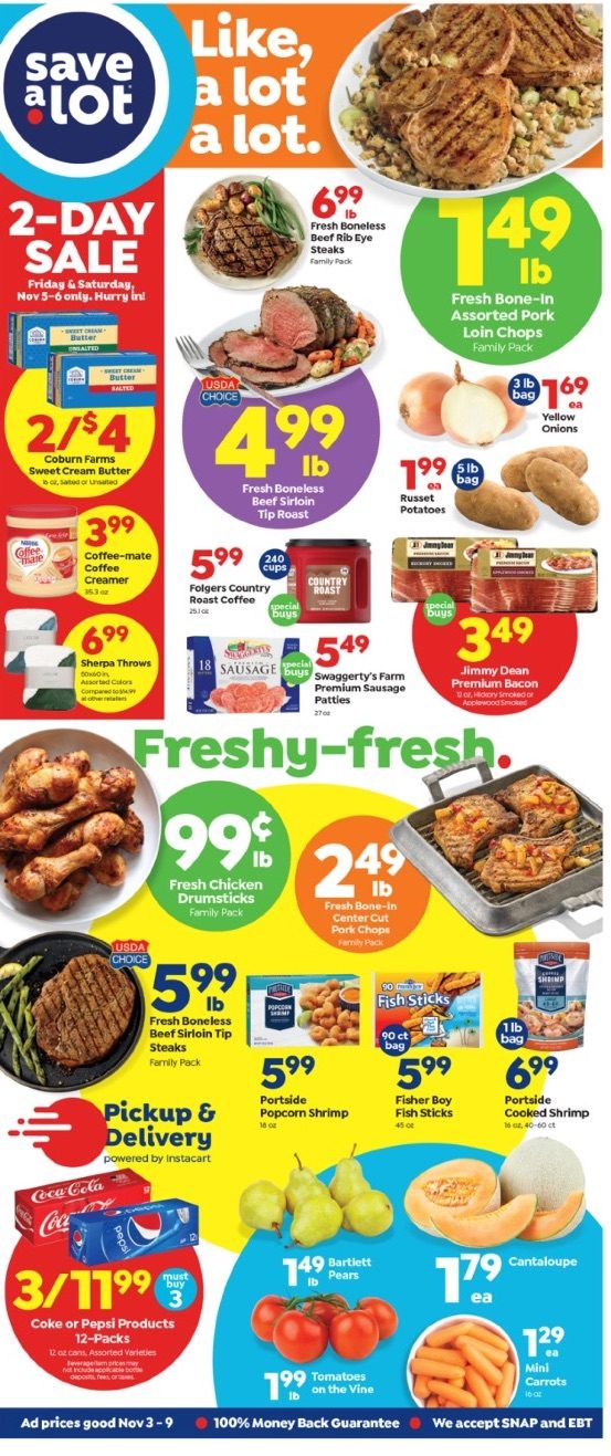 Save a Lot Ad Nov 3 - 9, 2021 | WeeklyAds2