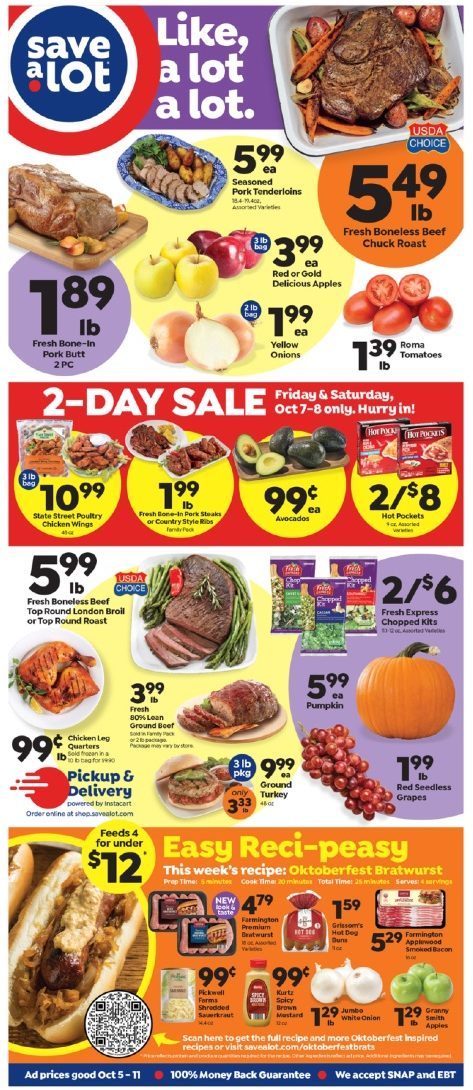 Save a Lot Ad Oct 5 - 11, 2022 | WeeklyAds2