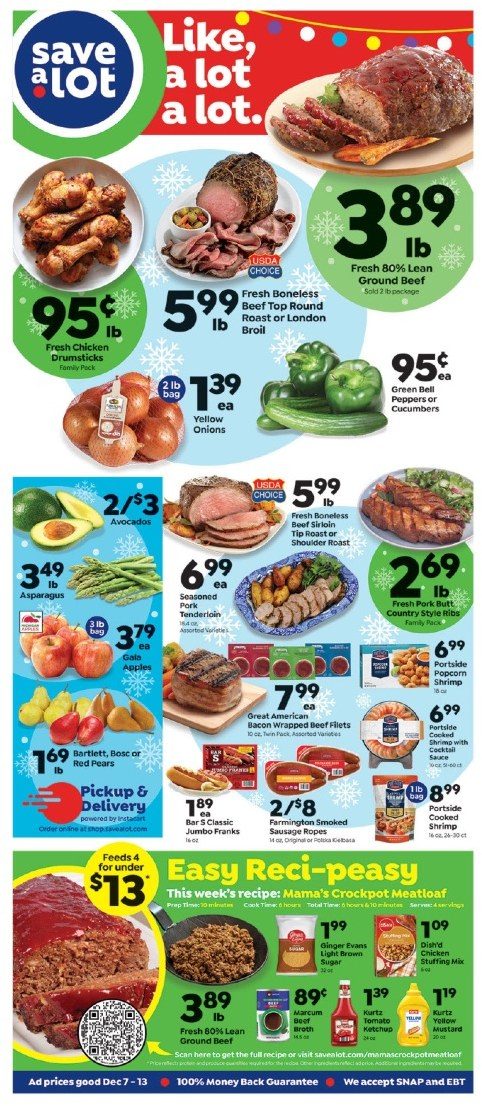 Save a Lot Weekly Ad Dec 7 - 13, 2022 | WeeklyAds2