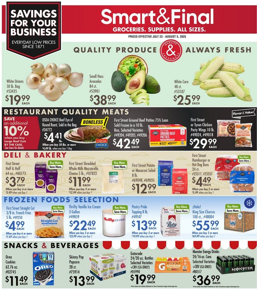 Smart and Final Ad Business Savings July 23 - August 5, 2025 | WeeklyAds2
