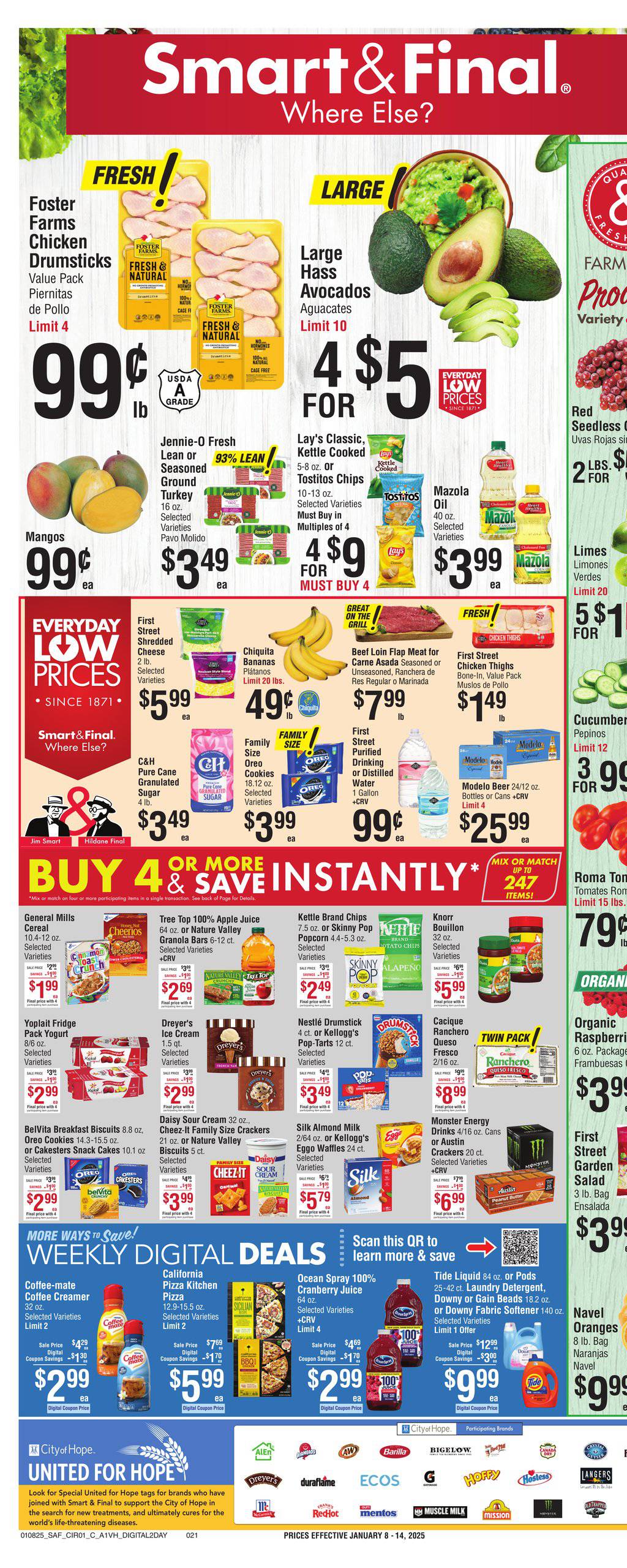 Smart and Final Weekly Ad January 8 - 9, 2025 | WeeklyAds2
