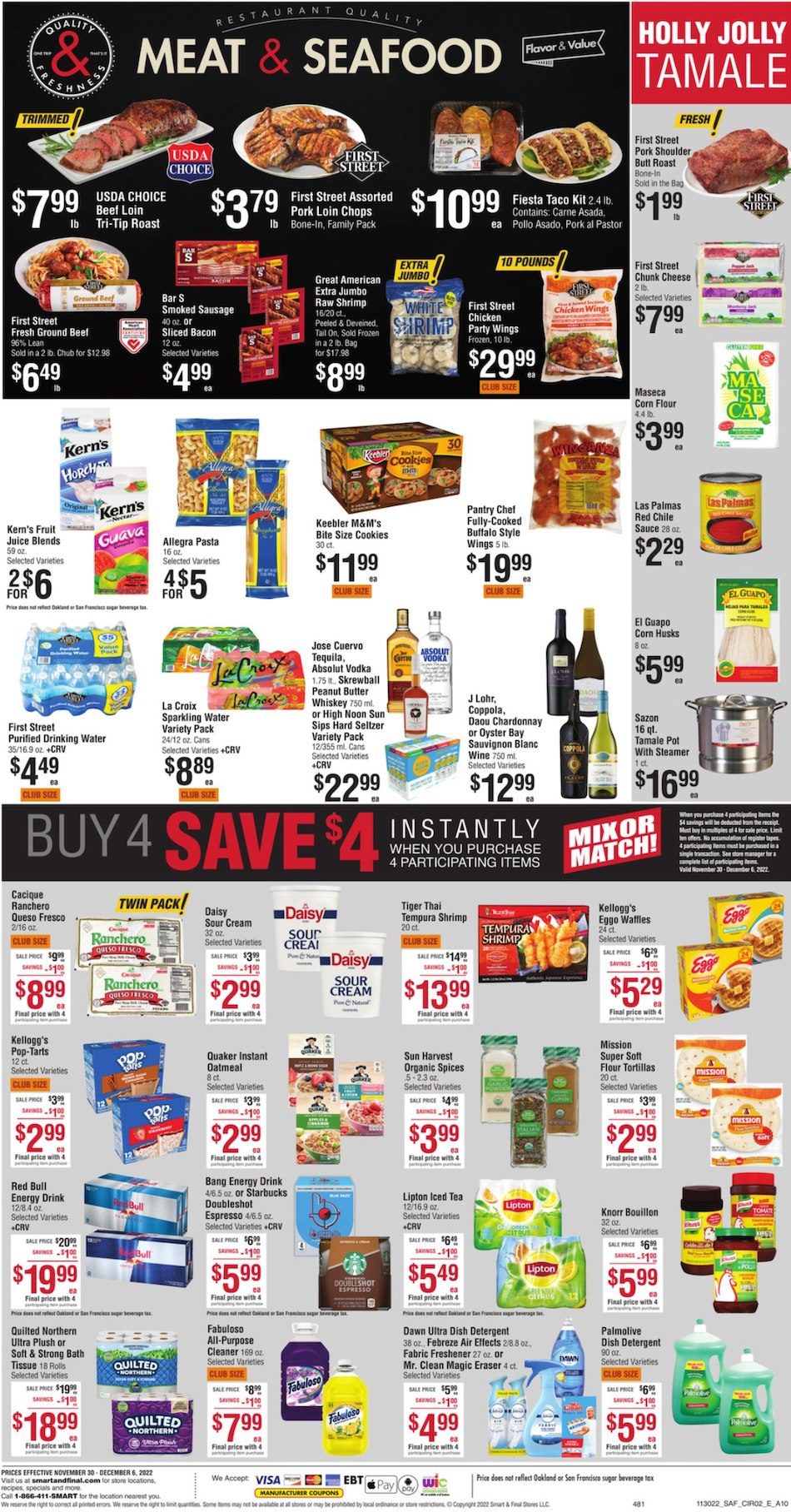 Smart & Final Weekly Ad Nov 30 - Dec 6, 2022 - WeeklyAds2