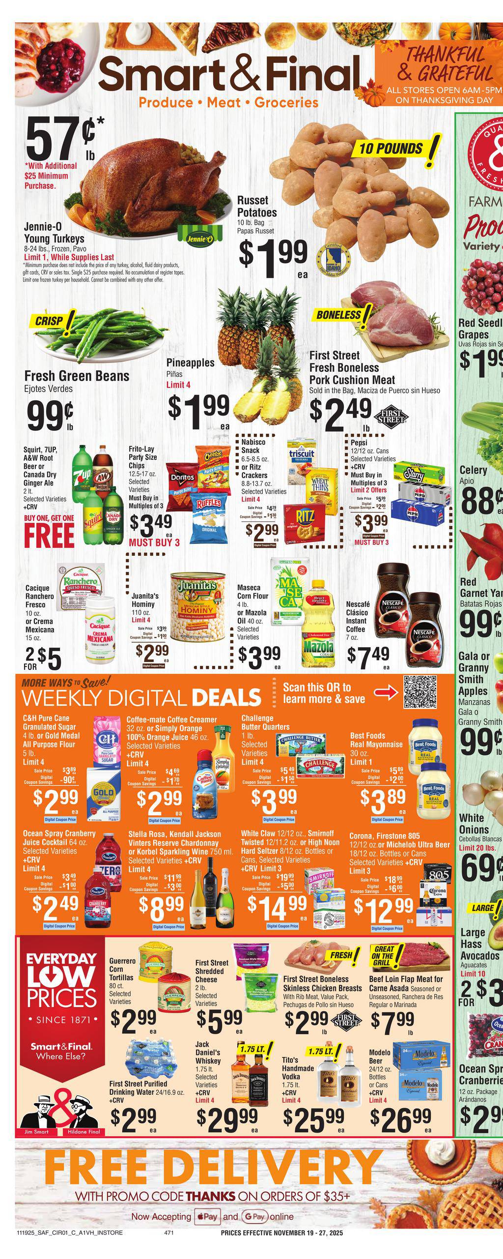 Smart and Final Weekly Ad November 19 - 25, 2025 | WeeklyAds2