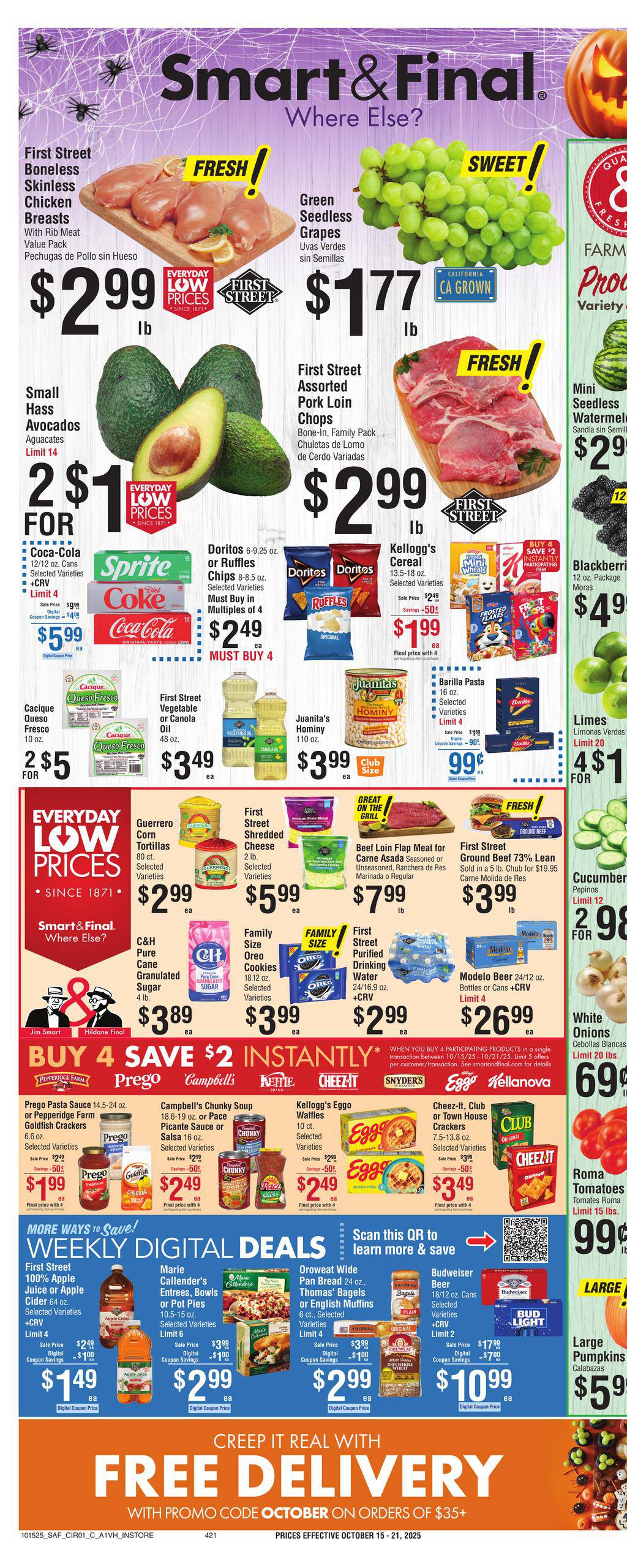 Smart and Final Weekly Ad October 15 - 21, 2025 | WeeklyAds2