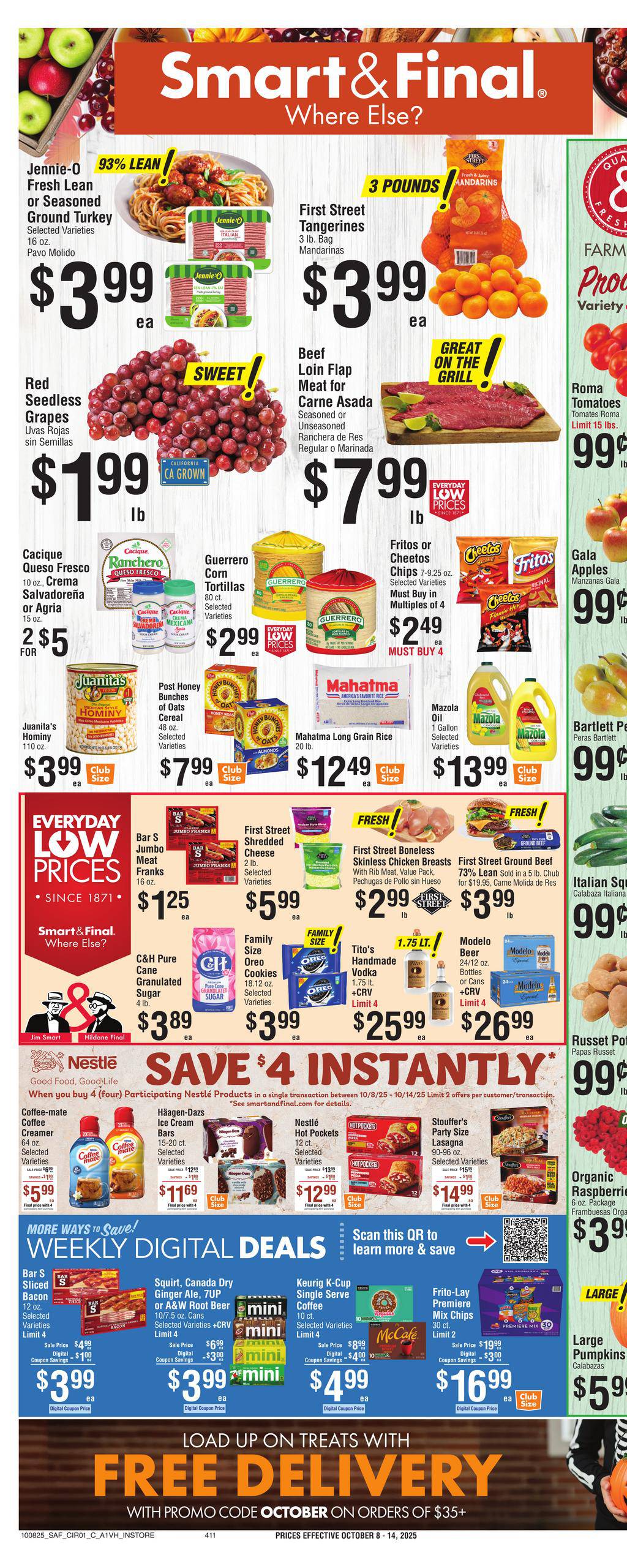 Smart and Final Weekly Ad October 8 - 14, 2025 | WeeklyAds2