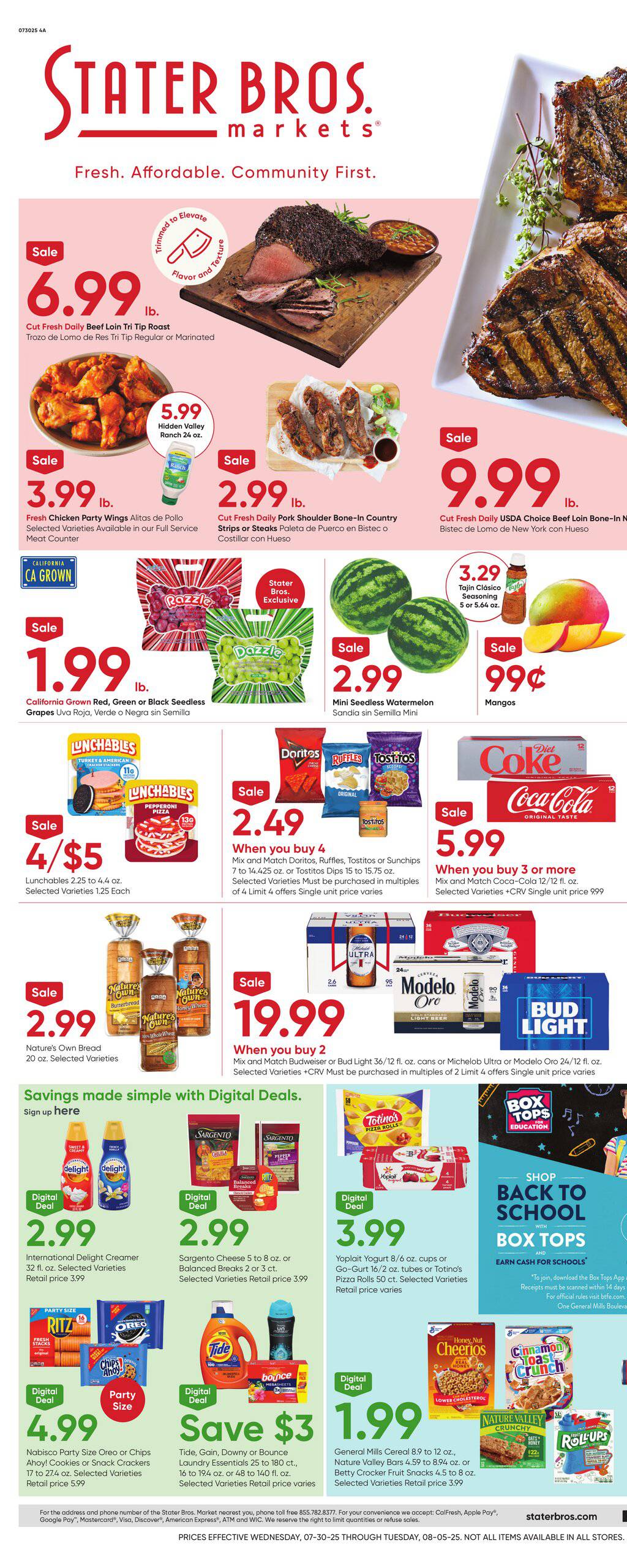 Stater Bros Ad Flyer July 30 - August 5, 2025 | WeeklyAds2