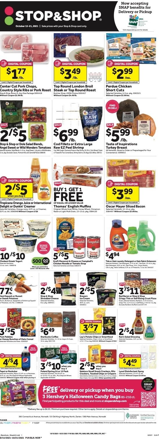 Stop & Shop Weekly Ad Oct 15 - 21, 2021 | WeeklyAds2