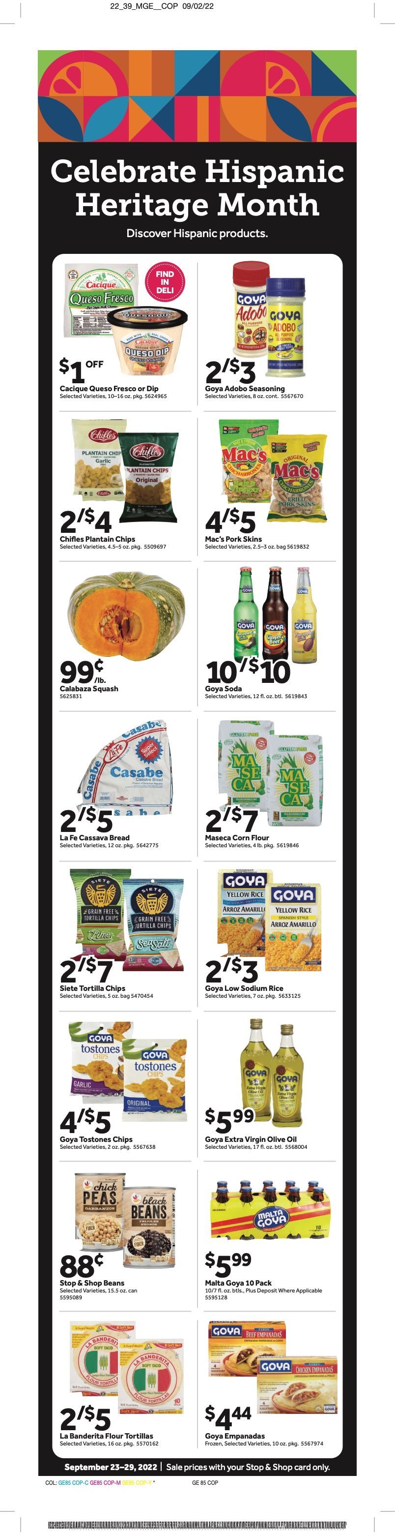 Stop & Shop Weekly Ad Sep 23 - 29, 2022 - WeeklyAds2