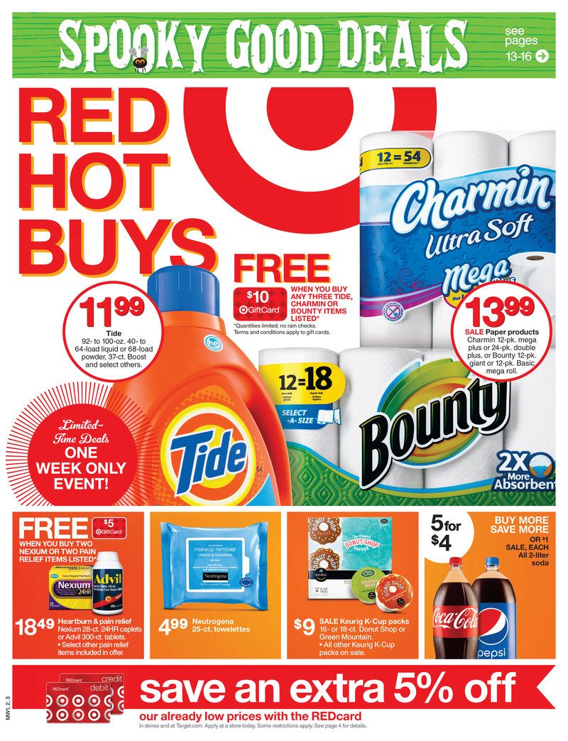 Target Ad for 10/12/14 Spooky Good Deals | WeeklyAds2