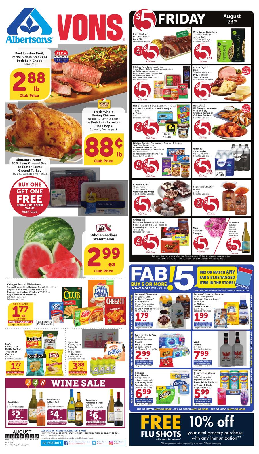 Vons Ad Aug 21 - 27, 2019 | WeeklyAds2