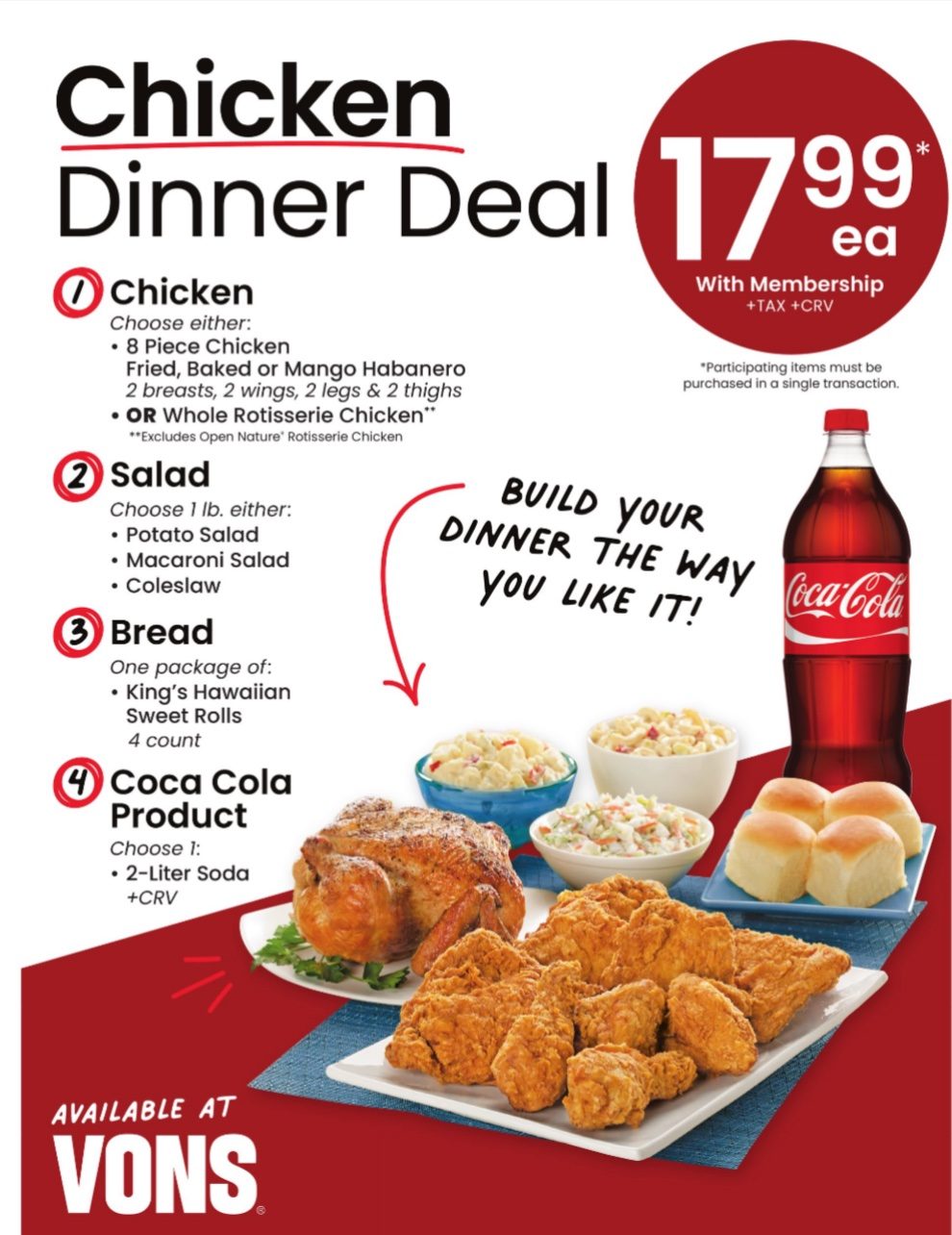 Vons Chicken Dinner Jun 2024 | WeeklyAds2
