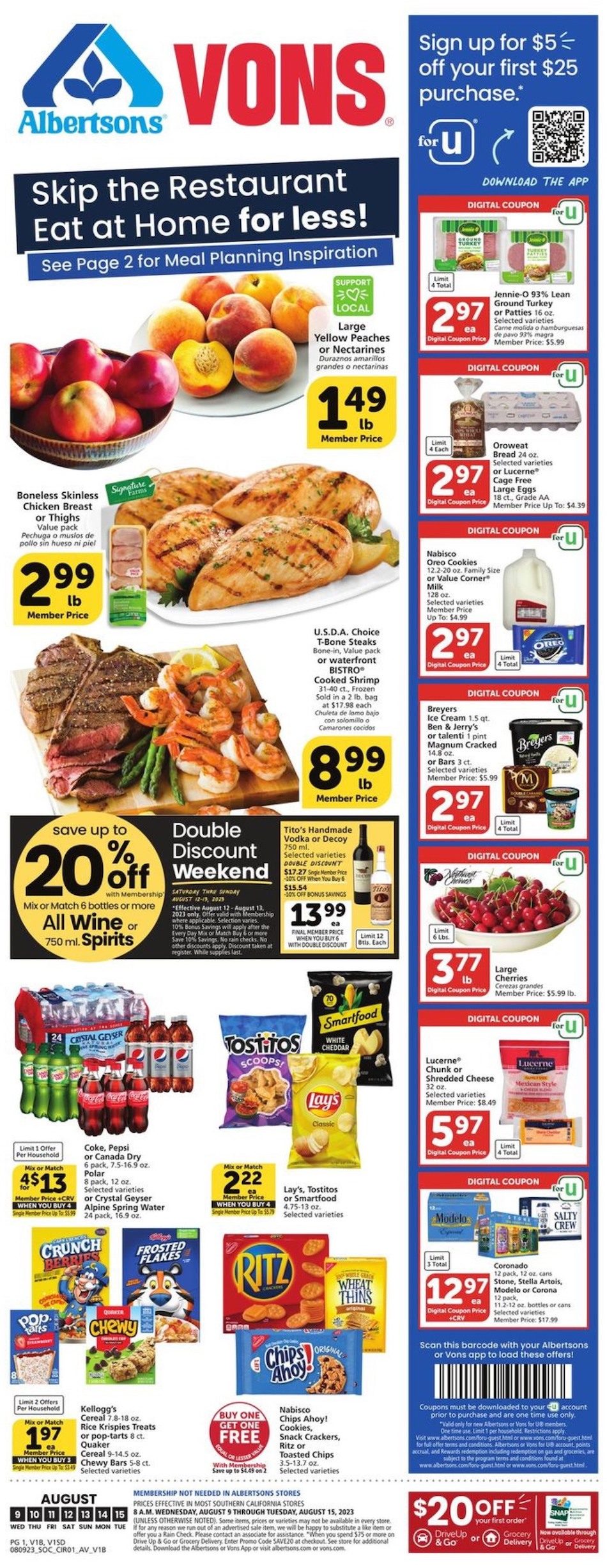 Vons Weekly Ad Aug 9 - 15, 2023 | WeeklyAds2