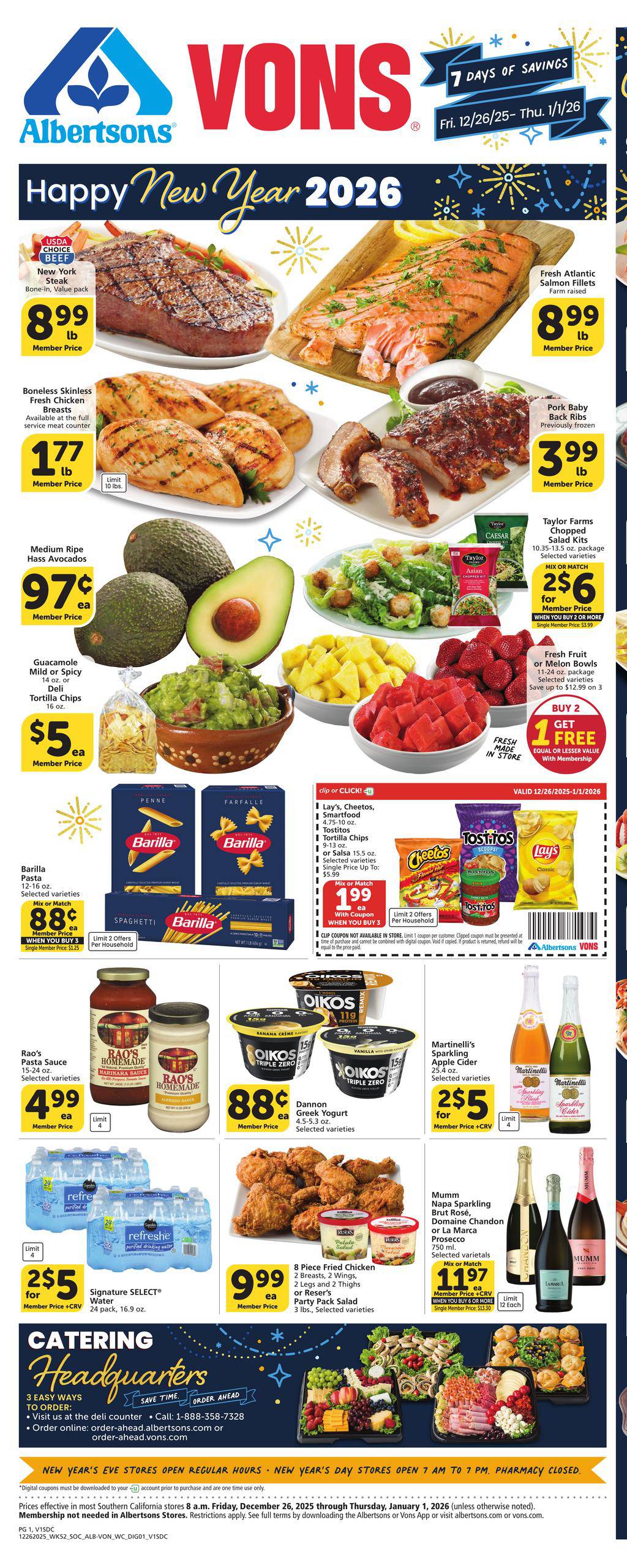 Vons Weekly Ad December 26, 2025 - January 1, 2026 | WeeklyAds2