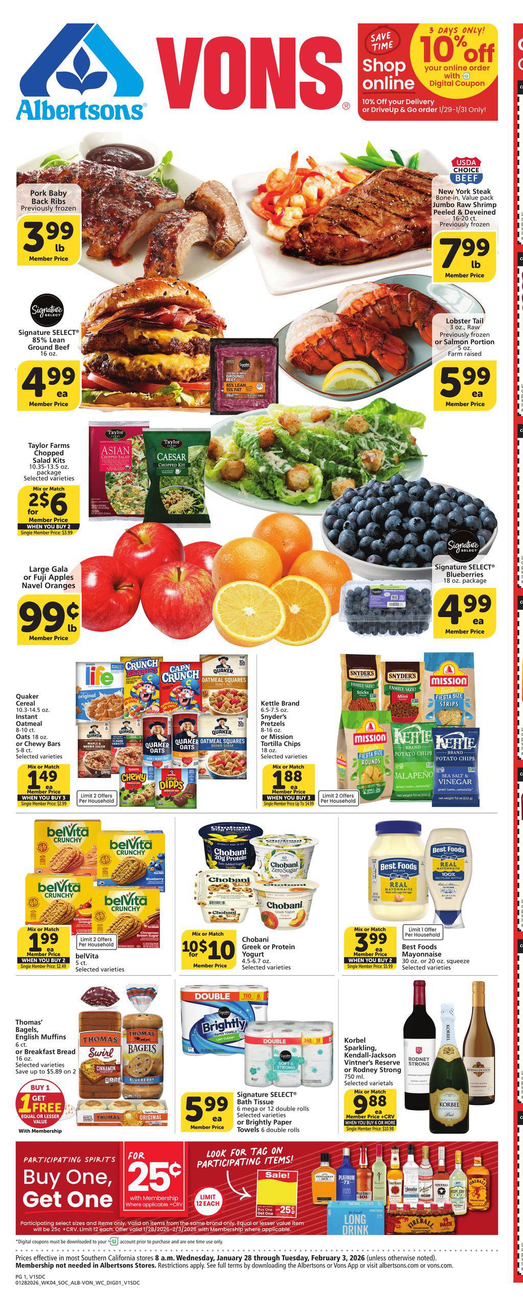 Vons Weekly Ad January 28 - February 3, 2026 | WeeklyAds2