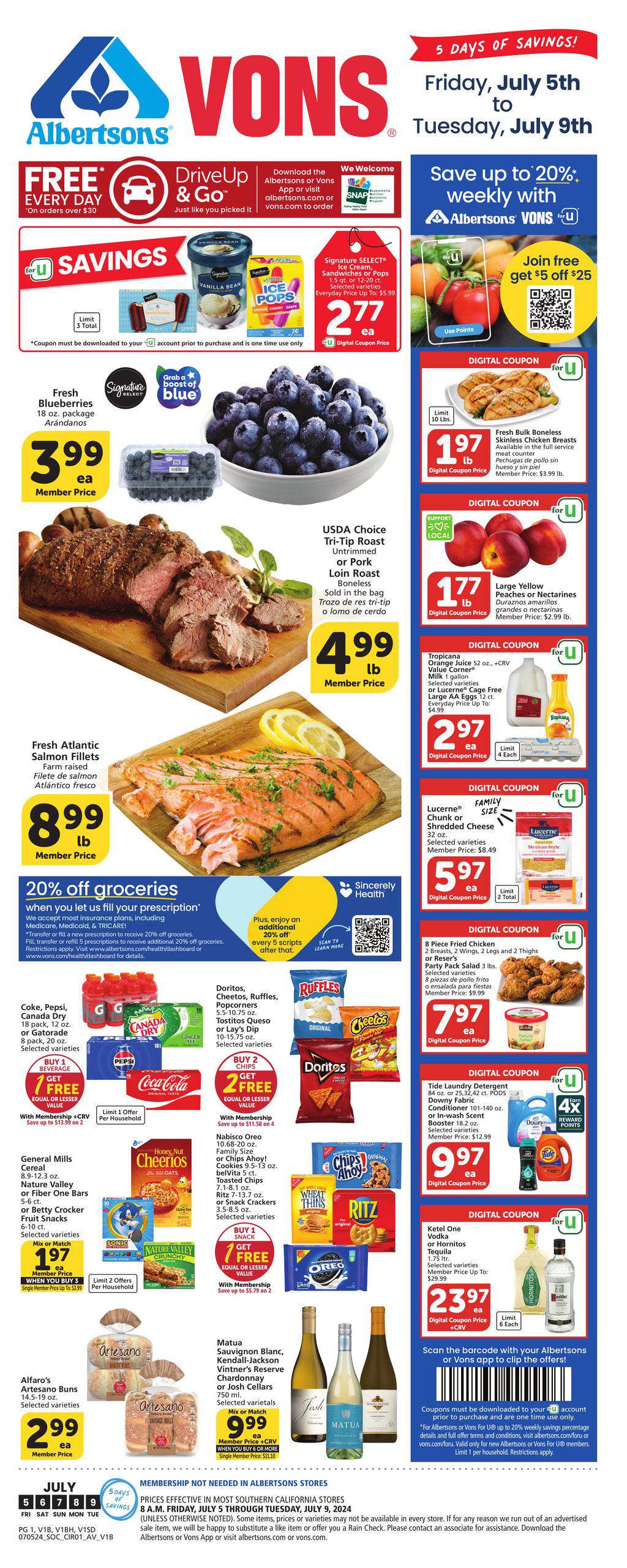 Vons Weekly Ad July 5 - 9, 2024 | WeeklyAds2