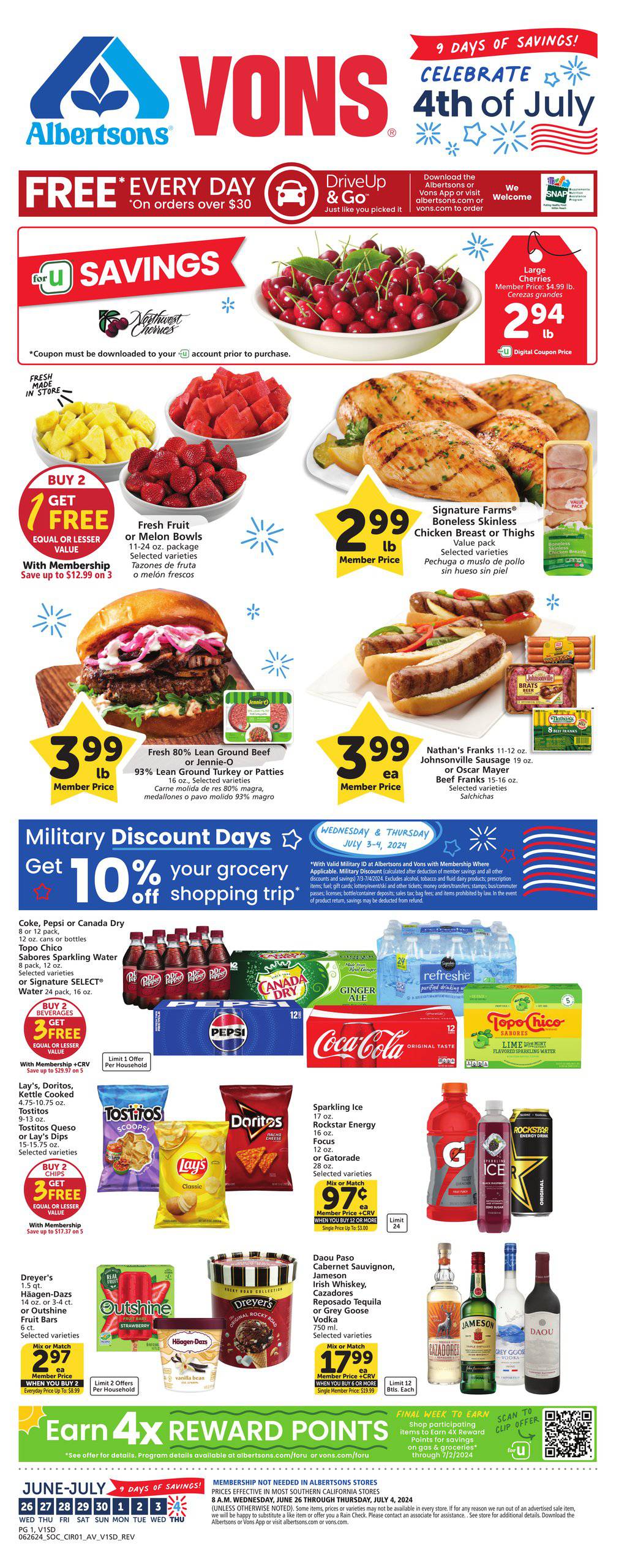 Vons Weekly Ad June 26 - July 4, 2024 | WeeklyAds2