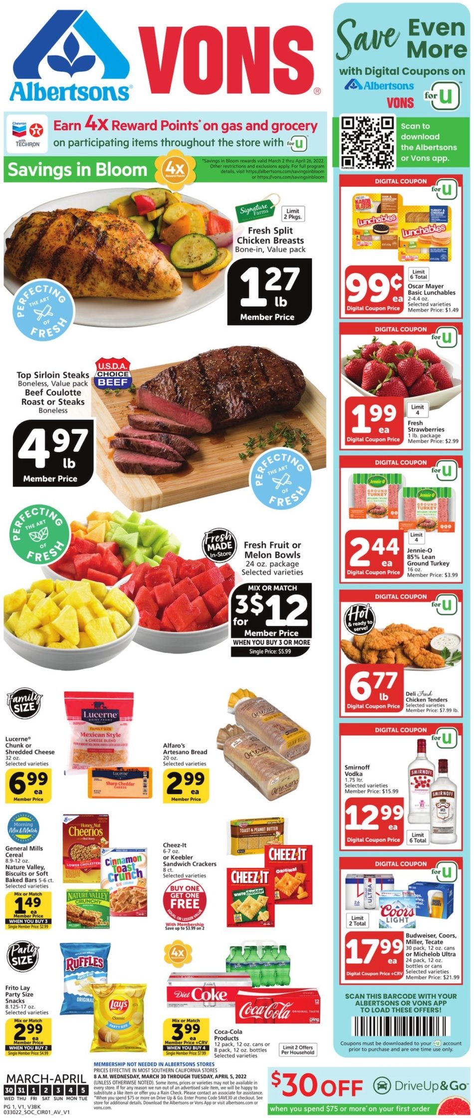Vons Weekly Ad Mar 30 - Apr 5, 2022 | WeeklyAds2