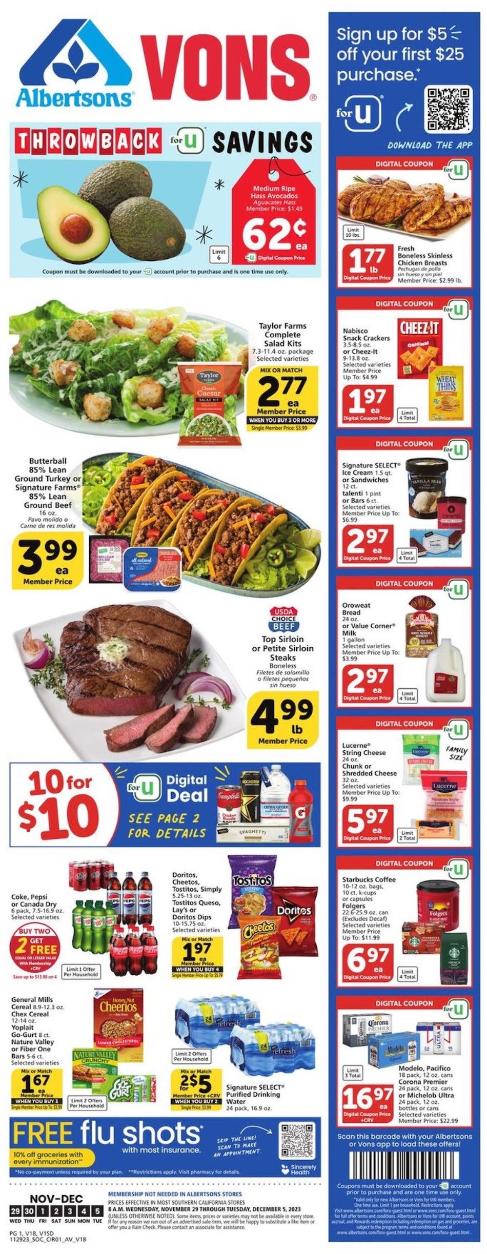 Vons Weekly Ad Nov 29 - Dec 5, 2023 - WeeklyAds2