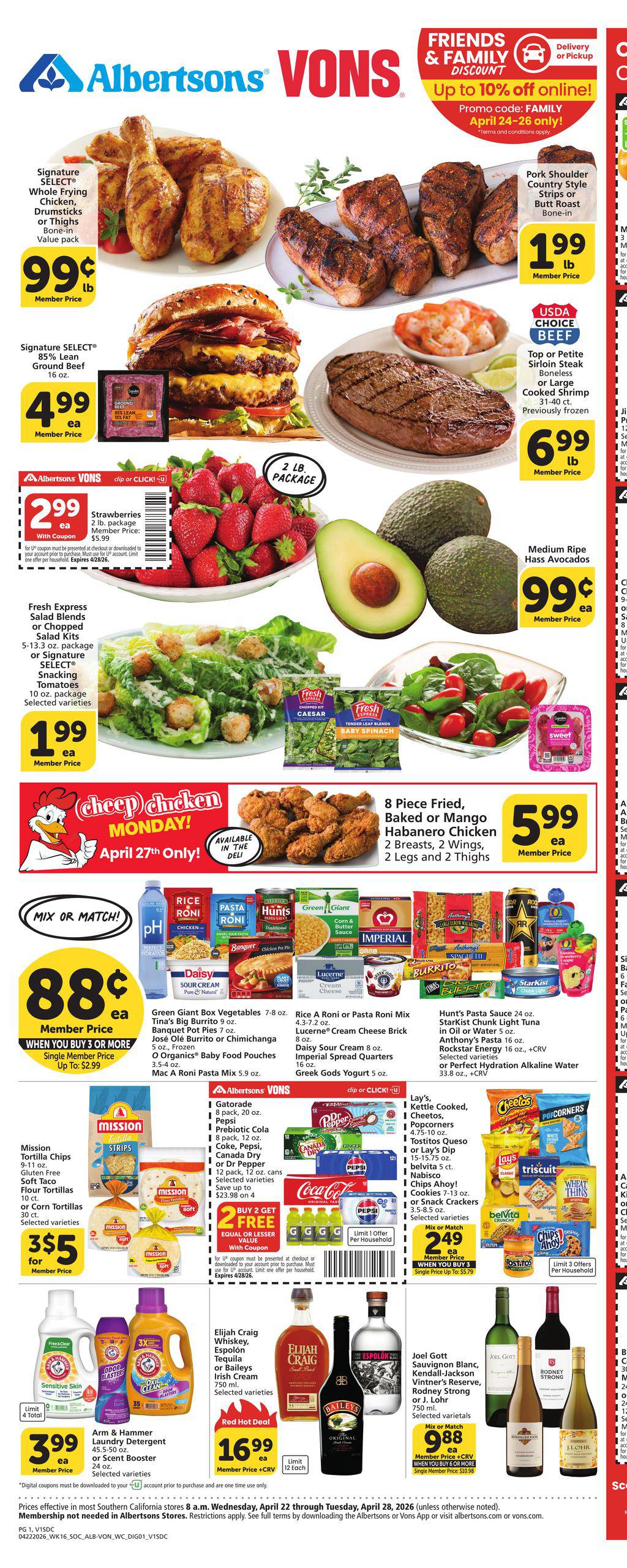 Vons Weekly Ad - SoCal April 22 - 28, 2026 | WeeklyAds2