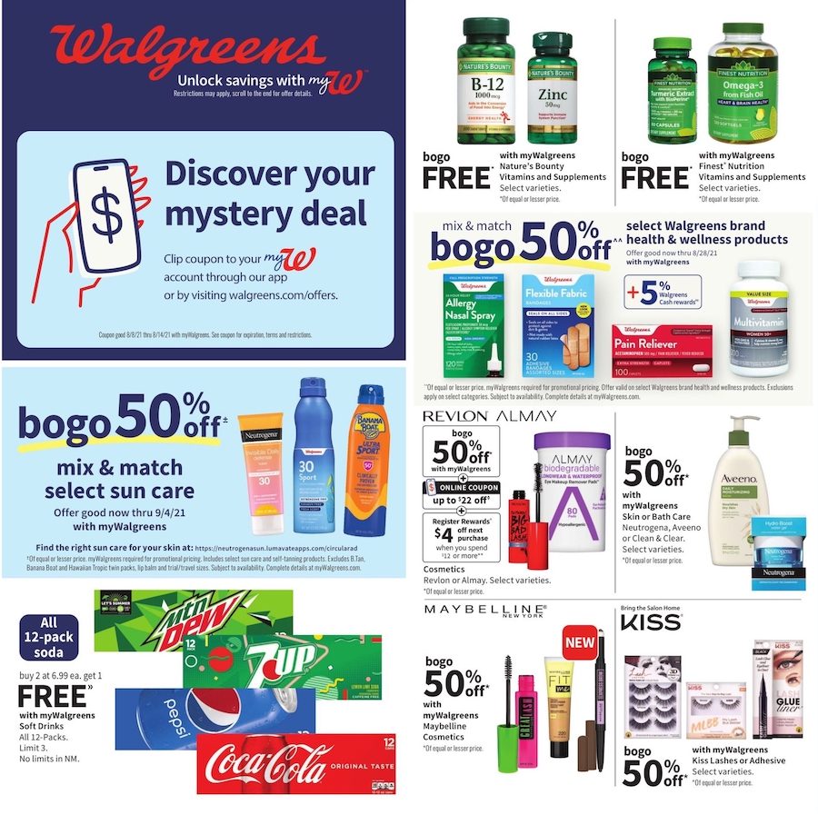 Walgreens Weekly Ad Aug 8 - 14, 2021 | WeeklyAds2