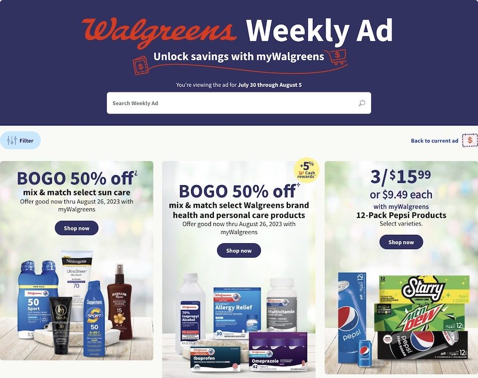 Walgreens Weekly Ad Jul 30 - Aug 5, 2023 | WeeklyAds2