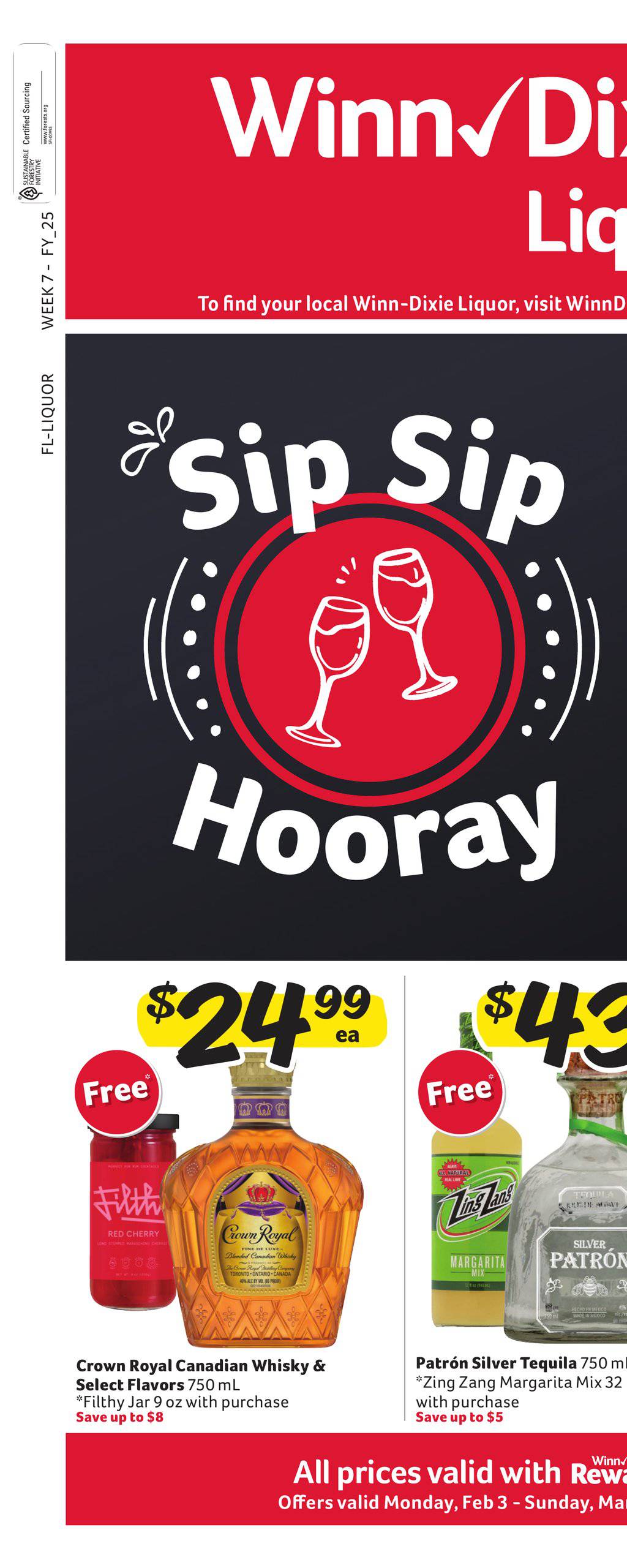 Winn-Dixie Ad Alcohol Flyer February 3 - March 2, 2025 | WeeklyAds2