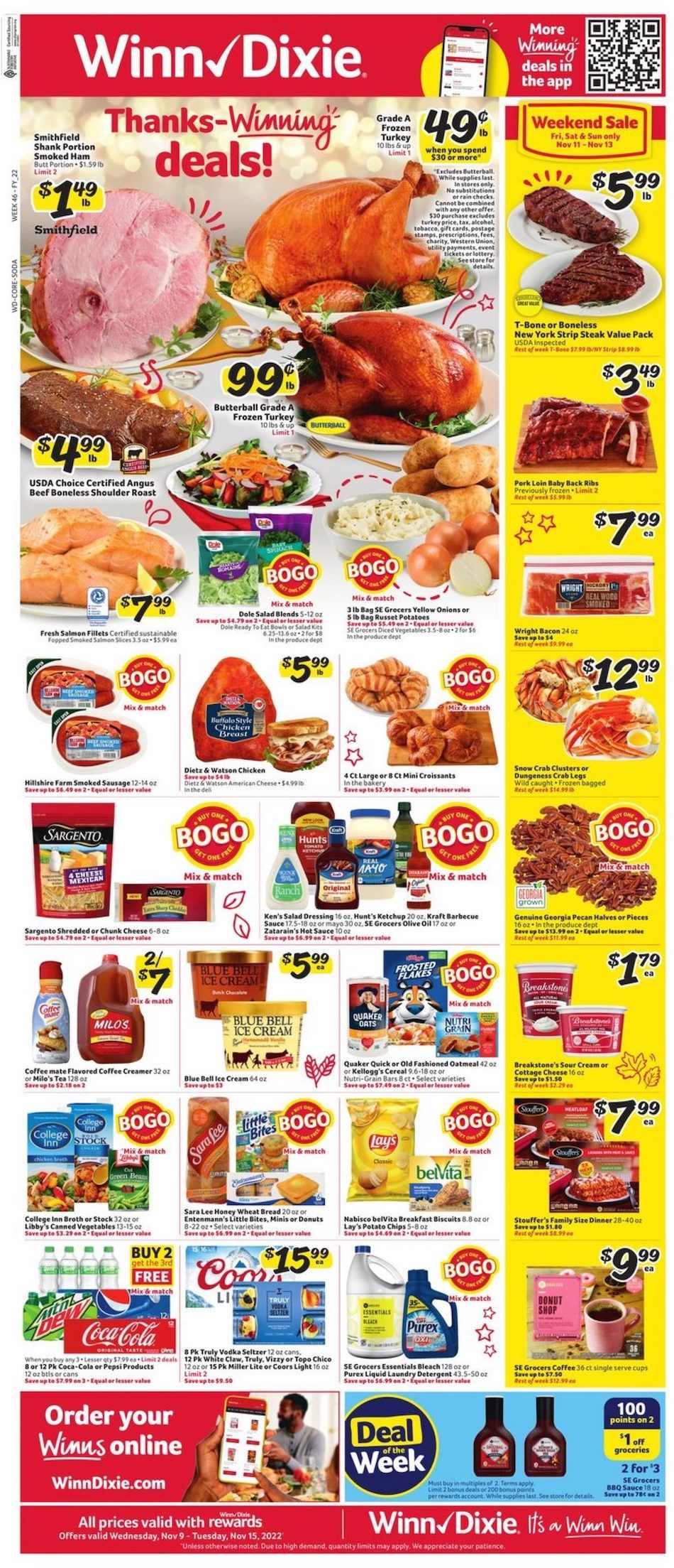 Winn Dixie Weekly Ad Nov 9 - 15, 2022 | WeeklyAds2